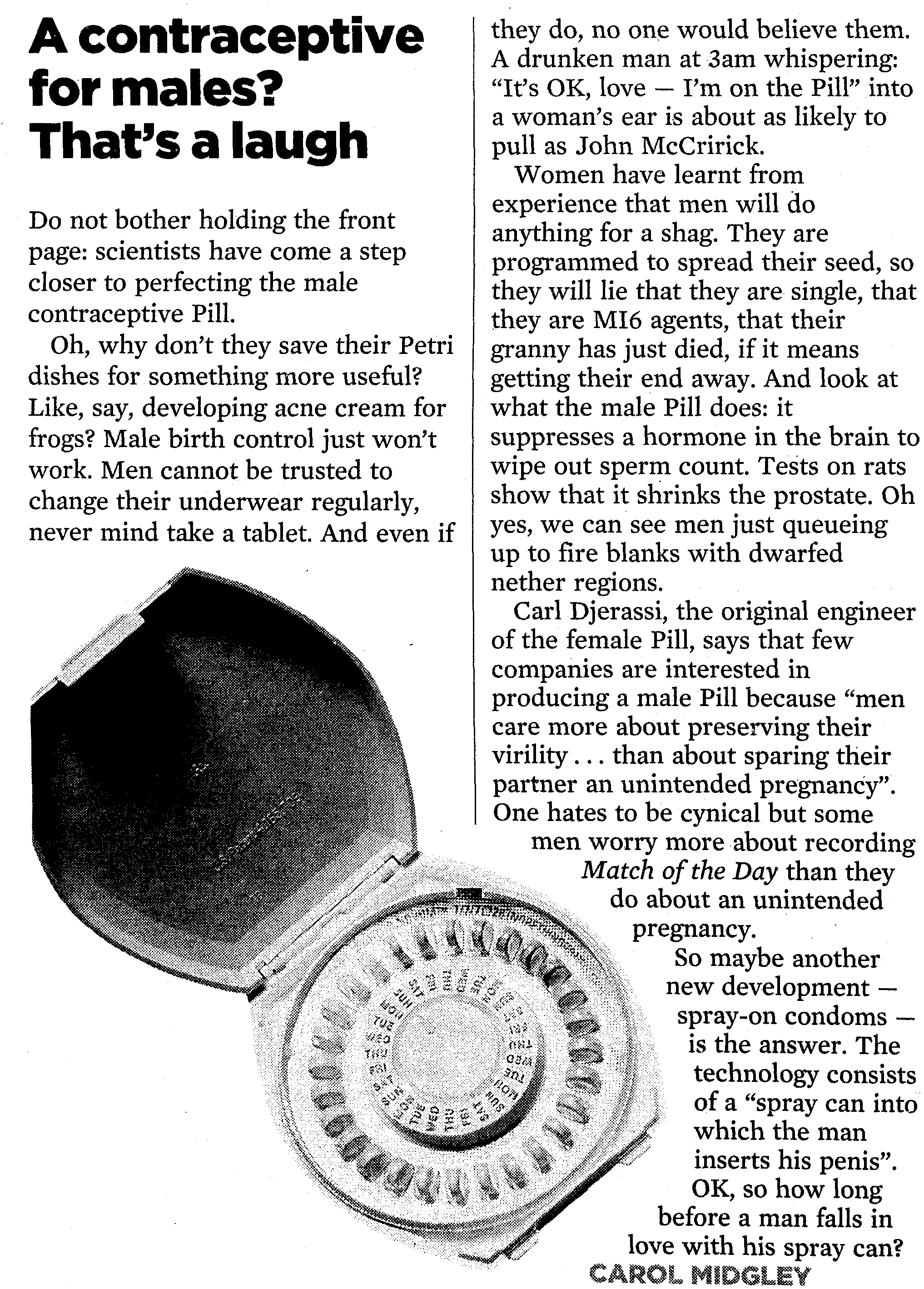 A Male Contraceptive Pill – could this bring greater gender equality ...