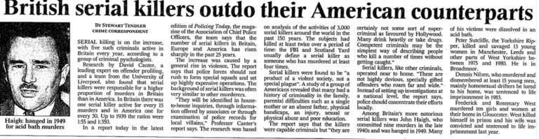 Exploring the term 'serial killer' and the media's role in serial ...