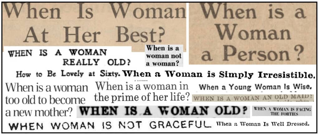 Exploring Cultural Expectations of Women in Historical Newspapers