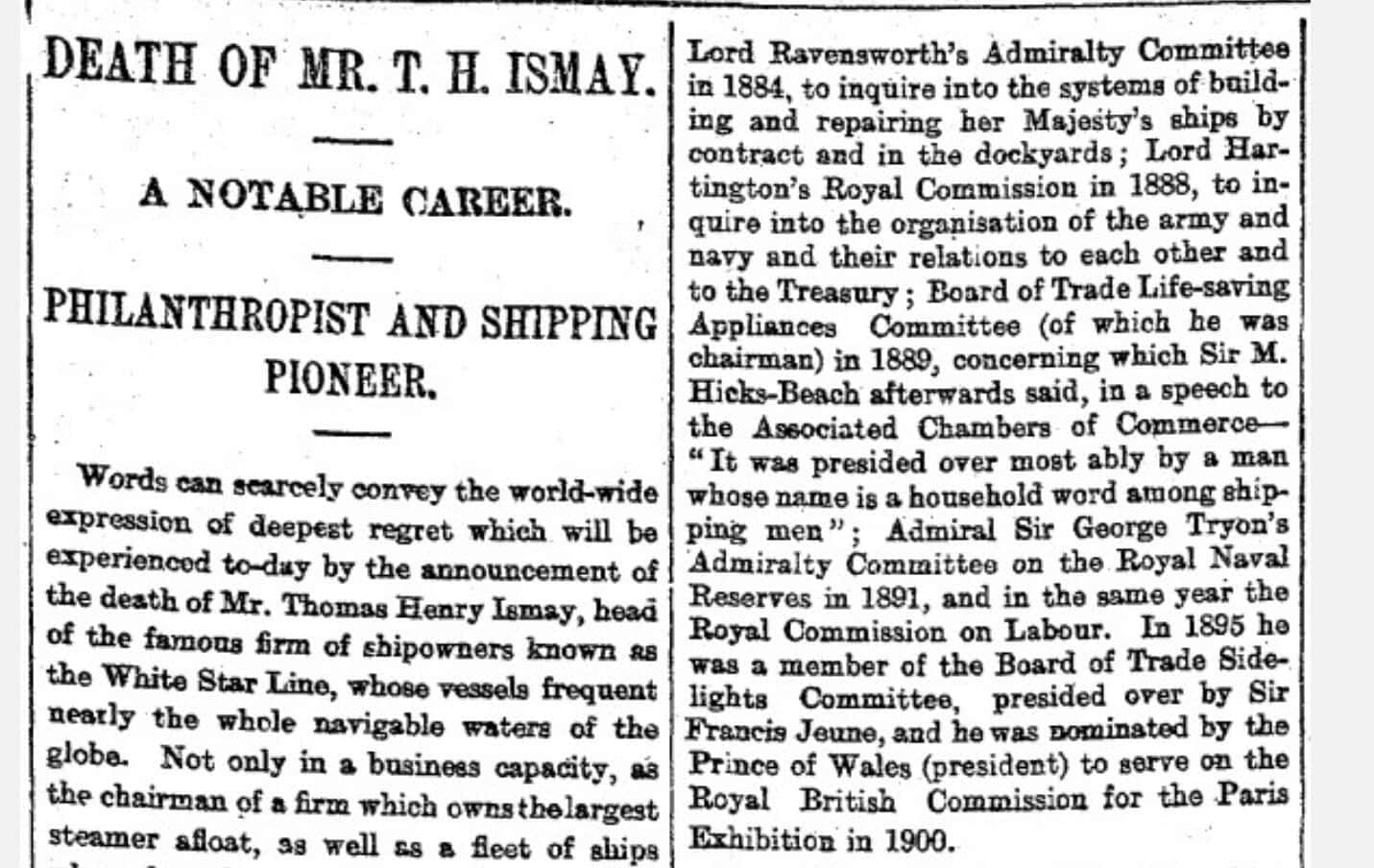 Researching the unfortunate legacy of Bruce Ismay, Titanic survivor