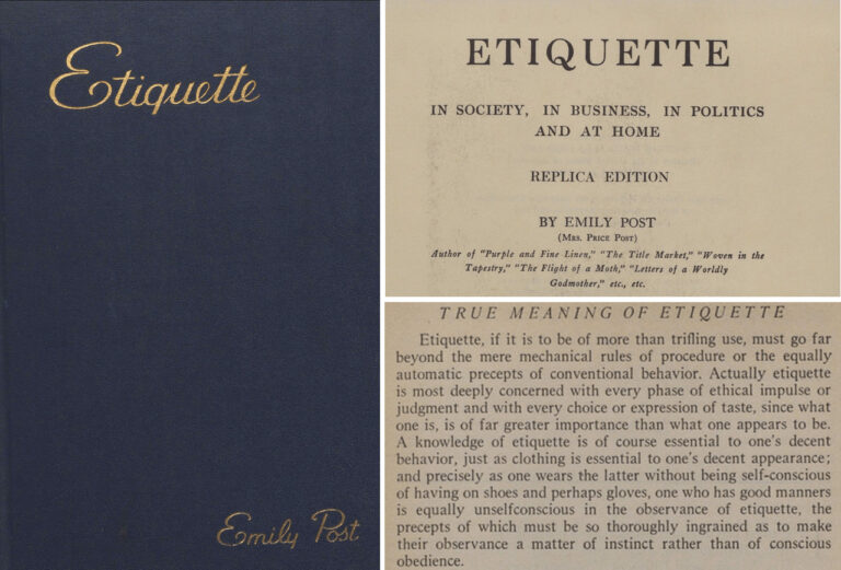 Etiquette and advice from 1631-1969 - an Archives Unbound collection