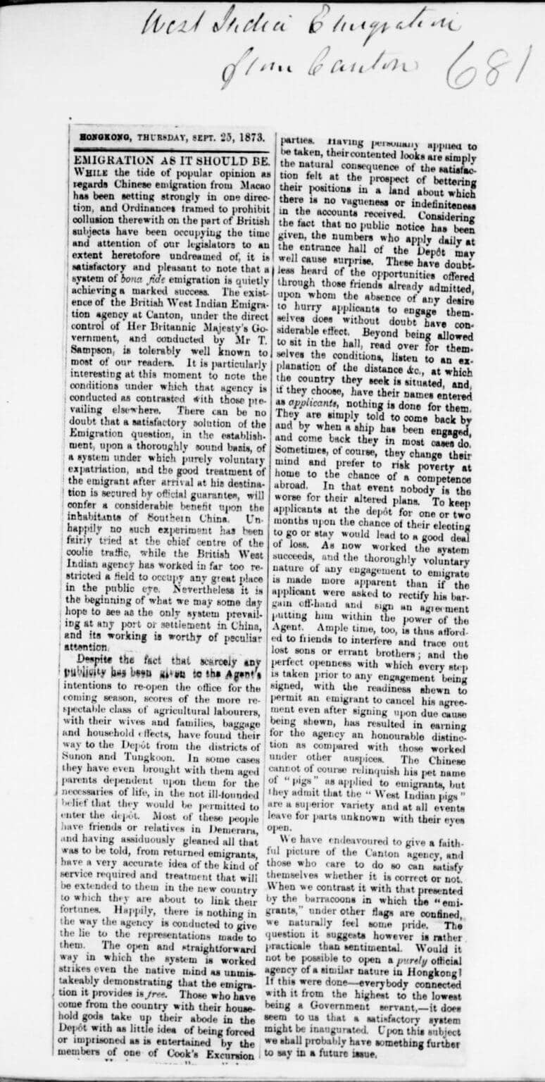 The rise and fall of Chinese indentured labour