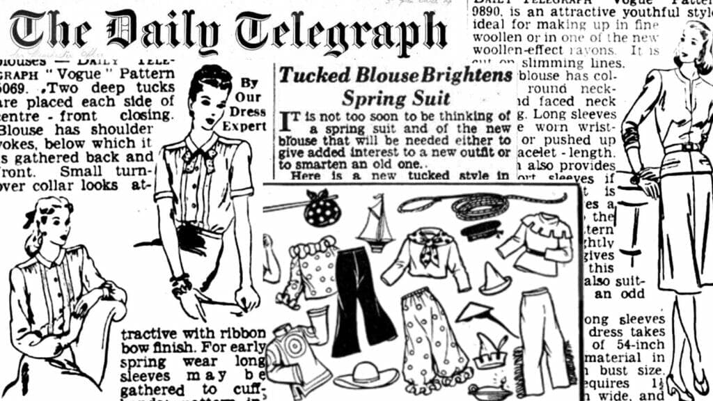 Exploring post-war fashion trends using newspaper articles