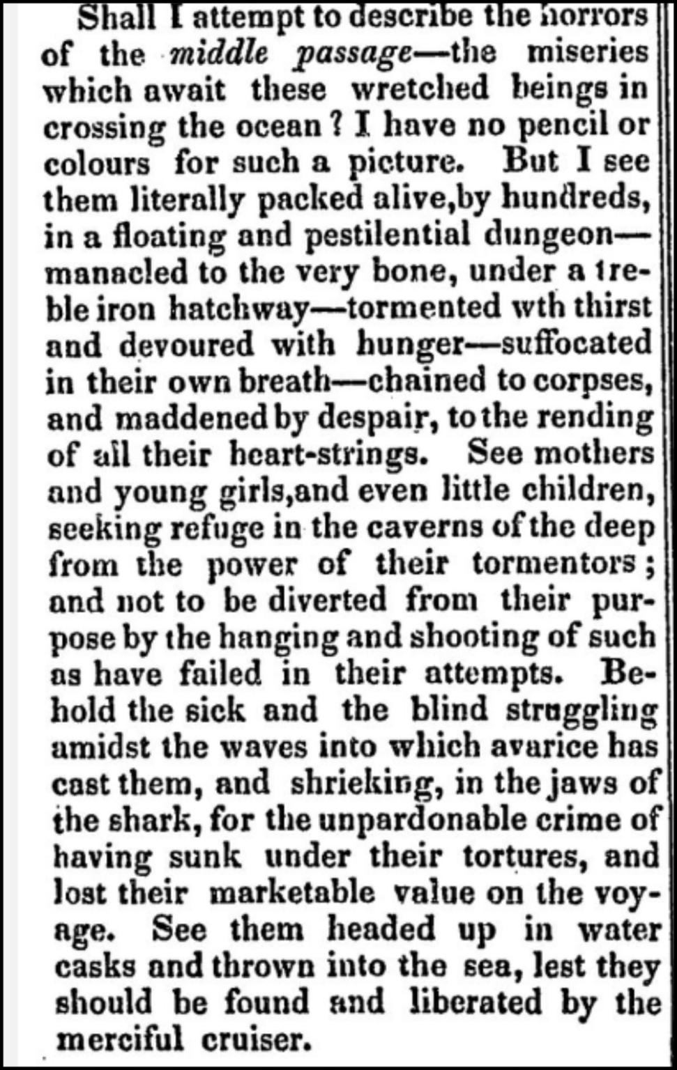 Comparing African Slavery and Trans-Atlantic Trade