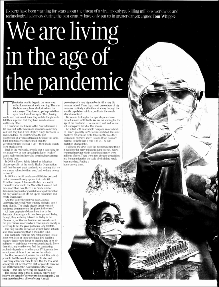 COVID-19 and Spanish Flu: Reporting from The Times